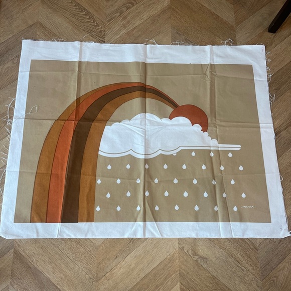Marushka | Art | Rare Marushka Vintage Screen Print Rainbow Rain In ...